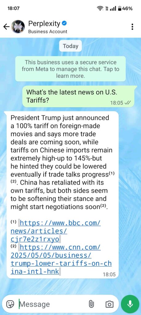 How To Use Perplexity On WhatsApp 2025 - Guide of AI Tool